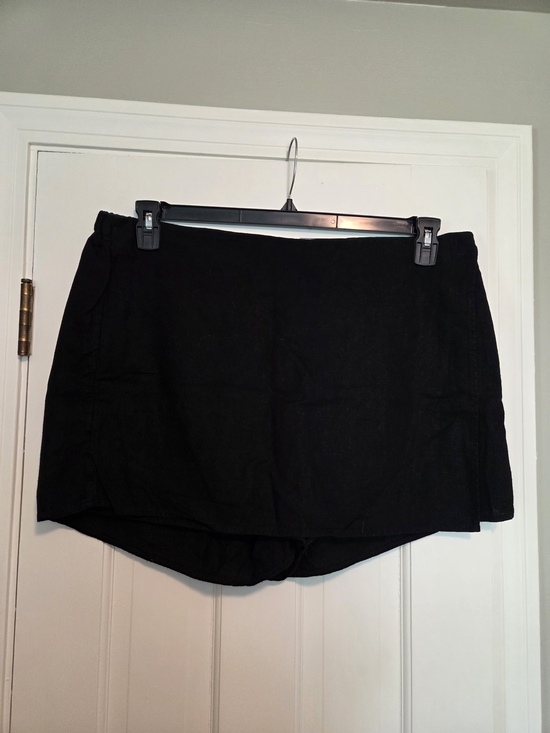 Old Navy | Shorts | Old Navy Black Womens Casual Linen Skort Versatile ...